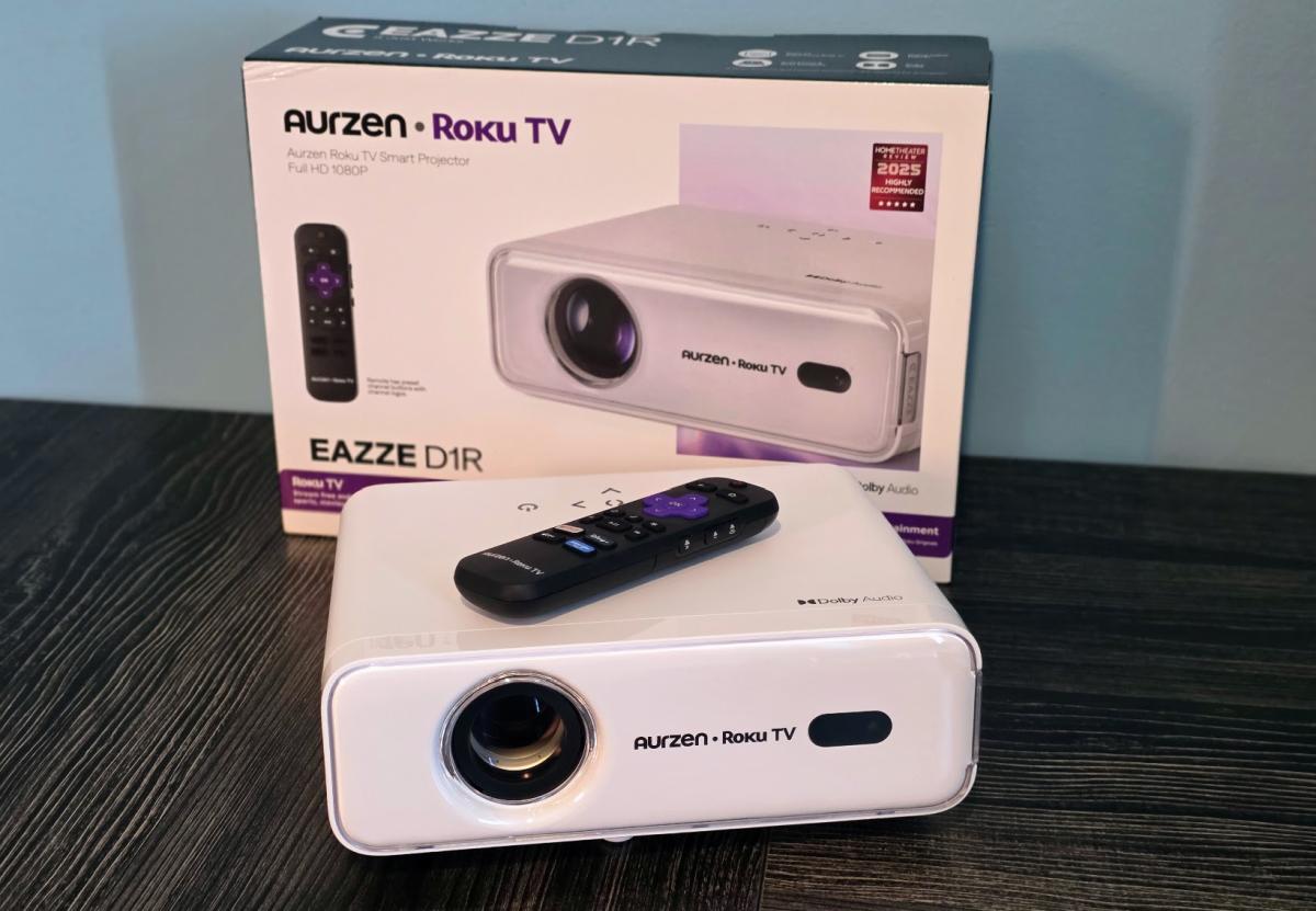 Roku Aurzen Eazze D1R Projector Review: Big-Screen Fun | Cord Busters